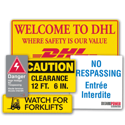 Custom Size Safety & Facility Signs | Seton Canada | Seton.ca