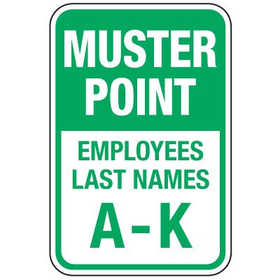 Muster Point Signs