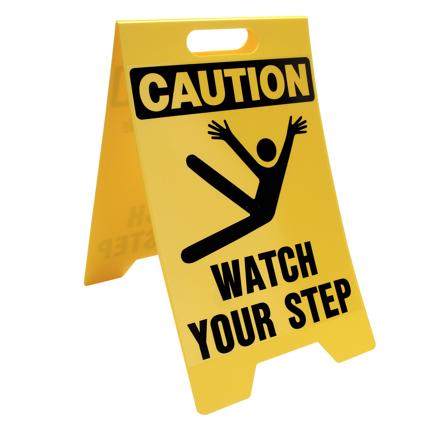 Floor Stand Signs - Caution Watch Your Step | Seton Canada | Seton.ca