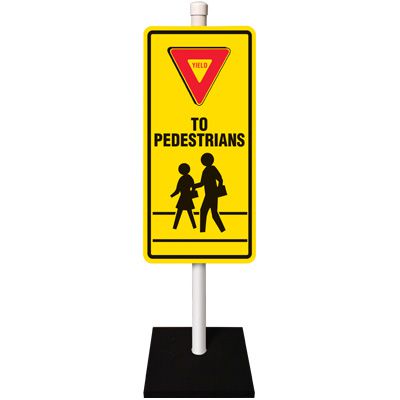 Yield To Pedestrians Traffic Sign System|Seton Canada | Seton.ca