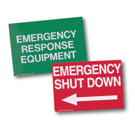 Custom Worded Fire & Emergency Signs | Seton Canada | Seton.ca
