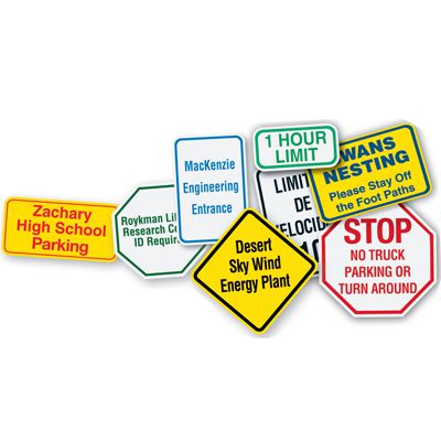 Custom Worded Traffic & Parking Signs|Seton Canada | Seton.ca