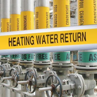 Custom High Performance Adhesive Pipe Markers | Seton Canada | Seton.ca