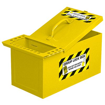 Portable Storage/Group Lock Box, Lockout Tagout Box | Emedco