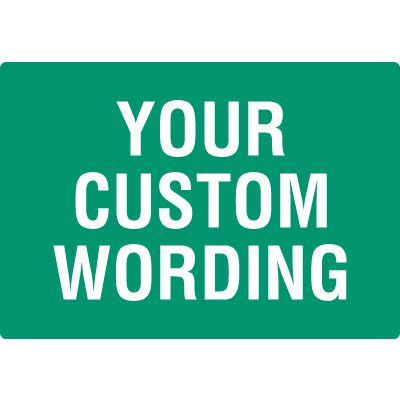 Custom-Worded Facility Signs, Custom Signs, Facility Signs | Seton