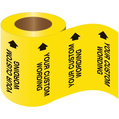 Custom Wrap-Around Pipe Markers - Easy Cut & Apply | Seton