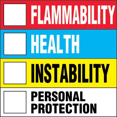 NFPA Color Bar Chemical Hazard Label, NFPA Labels | Seton | Seton
