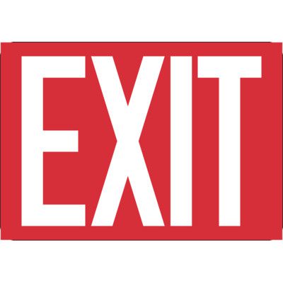 Exit - Self-Adhesive Vinyl Signs | Seton
