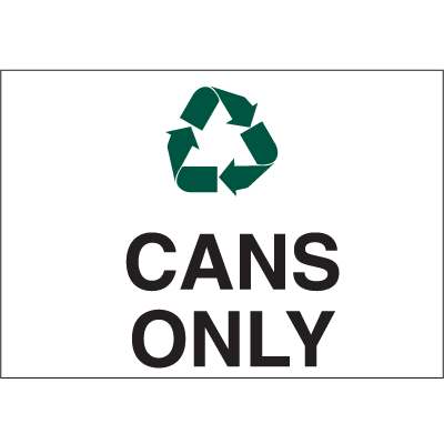 Recycling Labels - Cans Only | Seton