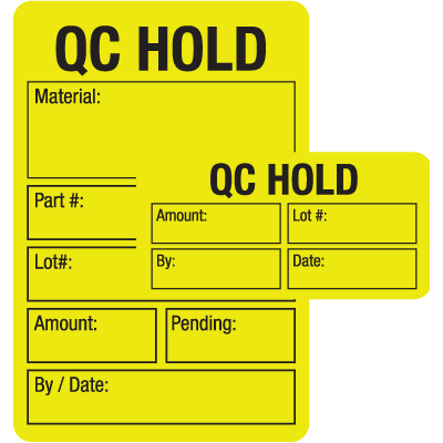 QC Hold ISO 9000 Labels | Seton