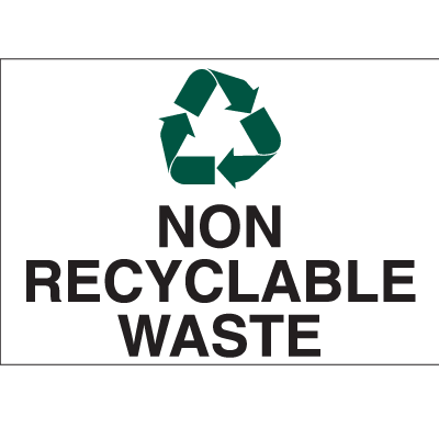 Recycling Labels - Non Recyclable Waste|Seton Canada | Seton.ca