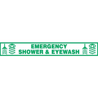 Emergency Shower and Eyewash Station Floor Label | Emedco
