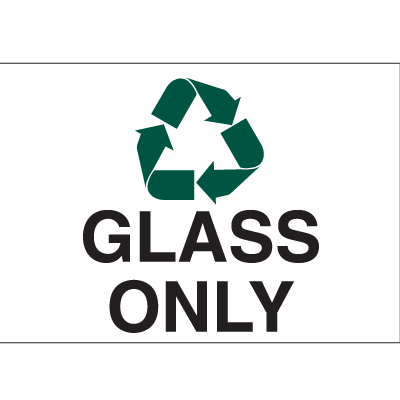 Recycling Labels - Glass Only|Seton Canada | Seton.ca