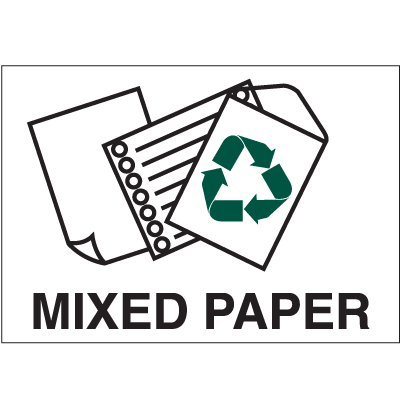 Recycling Labels - Mixed Paper|Seton Canada | Seton.ca