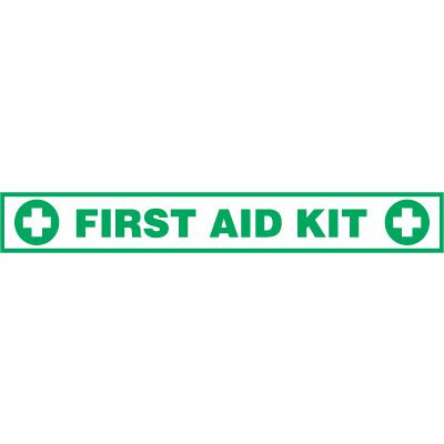 First Aid Kit Floor Labels, Anti-Slip Floor Labels, Labels | Seton
