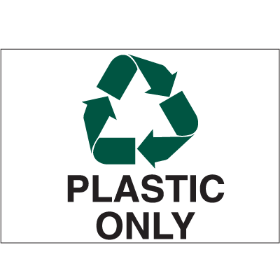 Recycling Labels - Plastic Only|Seton Canada | Seton.ca