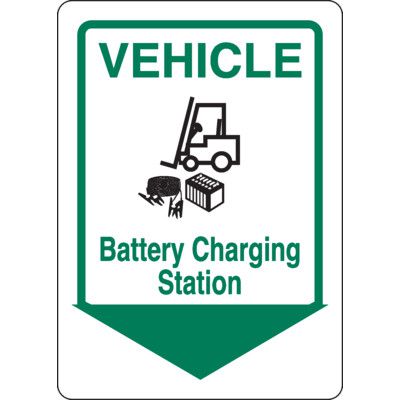 Vehicle Battery Charging Station Safety Equipment Marker | Seton Canada ...