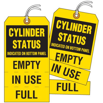 Cylinder Status Tags | Emedco