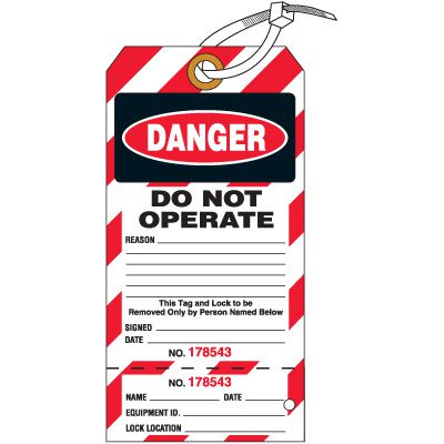 Danger Do Not Operate Tag | Seton | Seton
