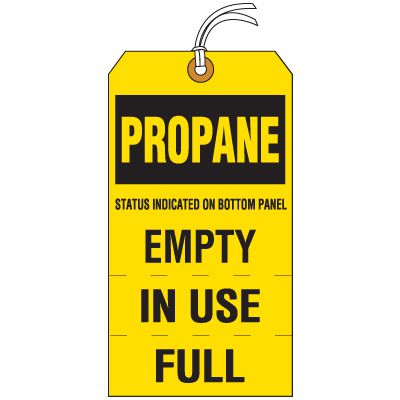 Propane Cylinder Status Tag | Seton | Seton