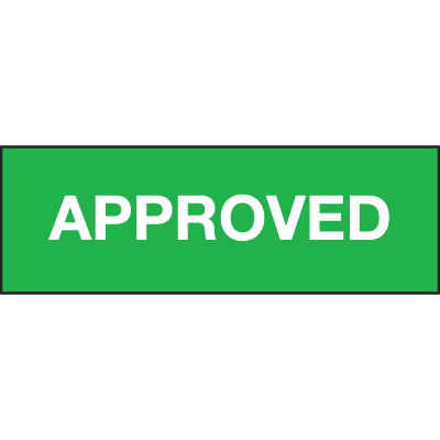 Approved ISO Status Signs | Seton