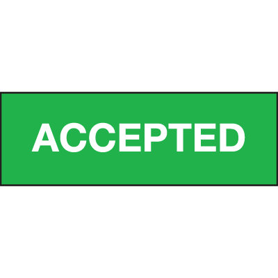 Accepted ISO Status Signs | Seton