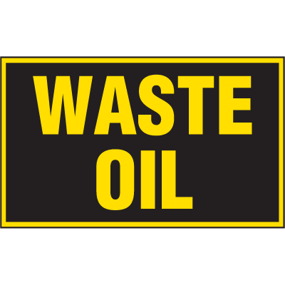 Chemical Labels Value Packs - Waste Oil | Emedco