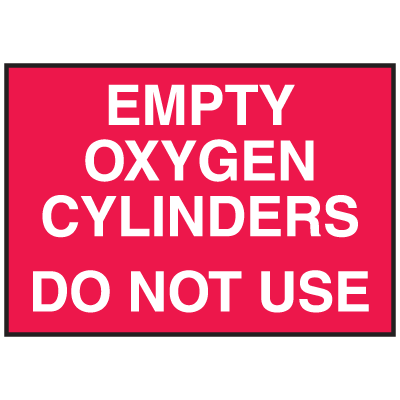 Oxygen Empty Sign