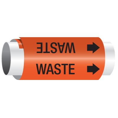 Waste - Setmark® Snap-Around Pipe Markers | Emedco