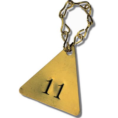 Adjustable Brass Jack Chain Valve Tag Fasteners | 50ft Length | Seton