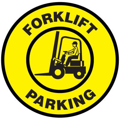 Floor Signs - Forklift Parking | Seton