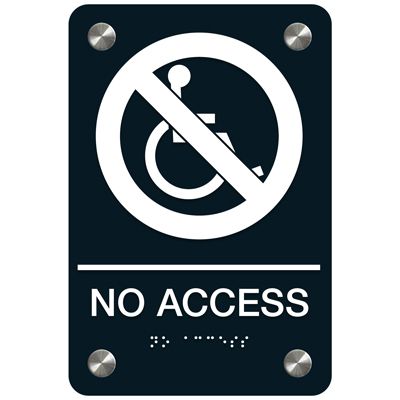 No Access (Accessibility) - Premium ADA Facility Signs|Seton Canada ...