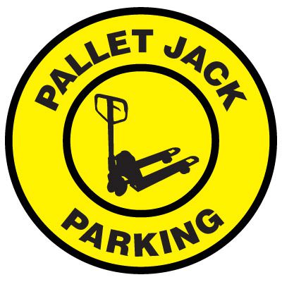 Floor Signs - Pallet Jack Parking | Emedco