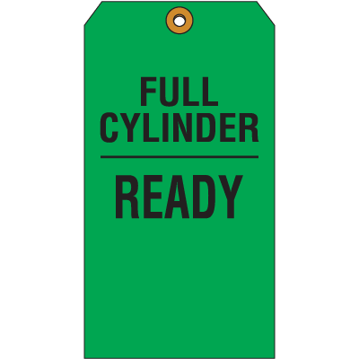 Cylinder Status Tags - Full Cylinder Ready | Seton