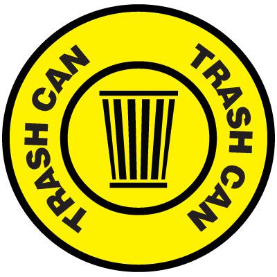 Floor Signs - Trash Can | Seton