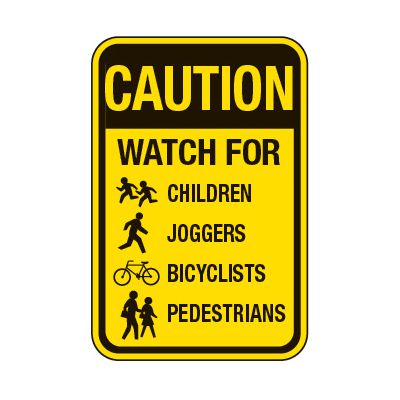 Watch Out Children Joggers Bicycles - School Parking Signs|Seton Canada