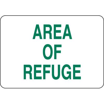 Area Of Refuge - Evacuation Sign | Seton