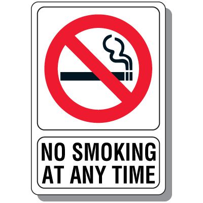 Designated Smoking Area Signs | Clearly Mark Smoking Zones | Emedco
