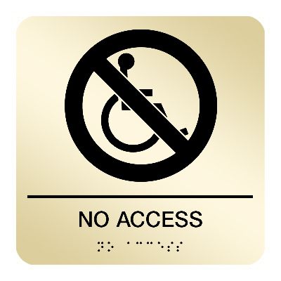 No Access - Graphic Braille Signs|Seton Canada | Seton.ca