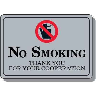 Designated Smoking Area Signs | Clearly Mark Smoking Zones | Emedco