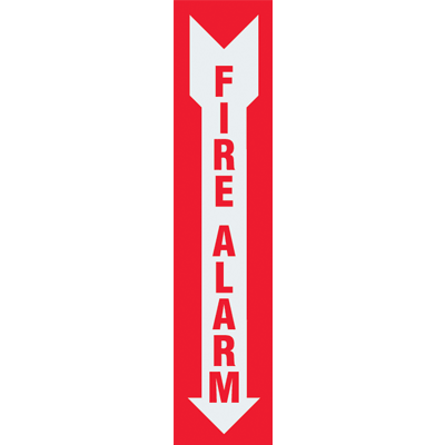 Slim-Line Fire Alarm Label | Emedco