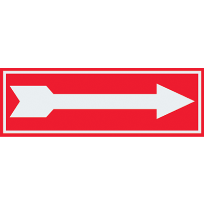 Reflective Emergency Exit Arrow Labels | Emedco