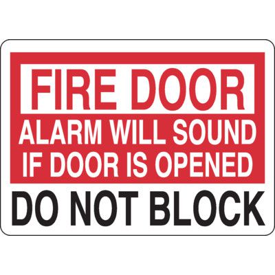 Fire Alarm Will Sound Safety Sign | Emedco