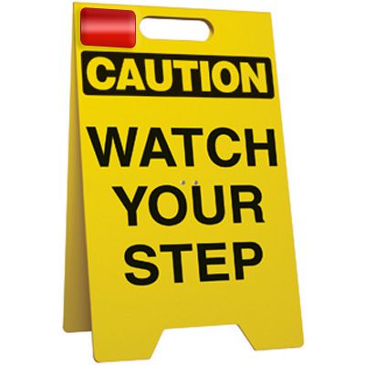 Watch Your Step - Floor Stand | Seton