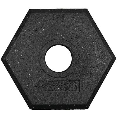 EZ Grab Delux Stackable Hexagon Rubber Base - 15 lbs. | Seton Canada