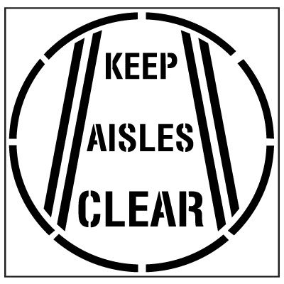 Floor Stencils - Keep Aisles Clear|Seton Canada | Seton.ca