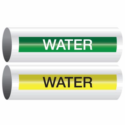 Water - Self-Adhesive Pipe Markers | Emedco