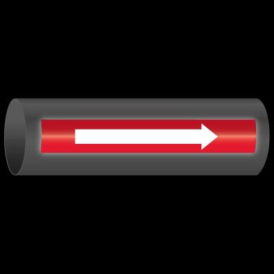 Reflective Opti-Code® Self-Adhesive Pipe Markers - Directional Arrows ...