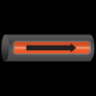 Reflective Opti-Code® Self-Adhesive Pipe Markers - Directional Arrows ...