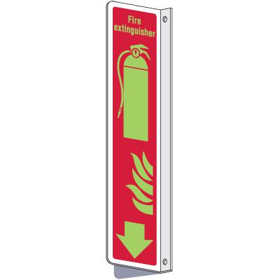 2-Way Fire Extinguisher w/Flame Sign | Seton Canada | Seton.ca